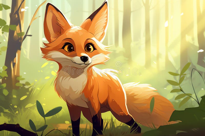 Explore the Whimsical World of a Comic Fox Cartoon with a Beautiful ...