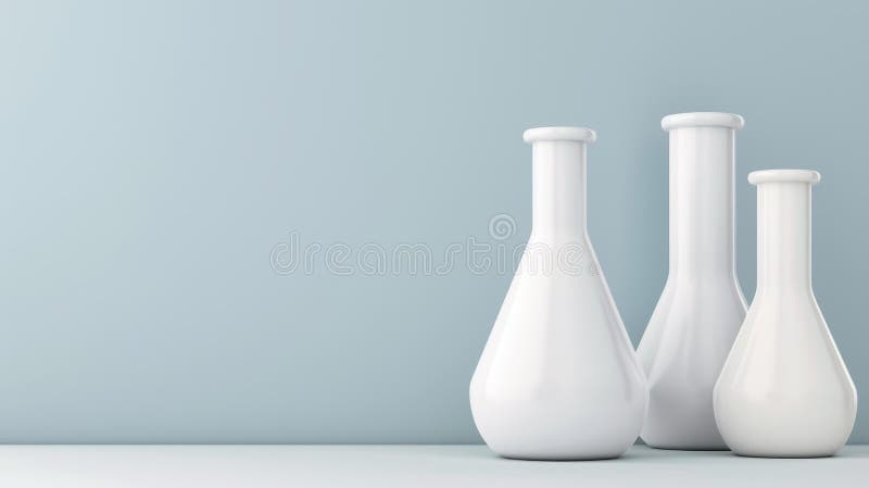 Explore the World of Chemistry with a White Beaker, Flasks, and Lab ...