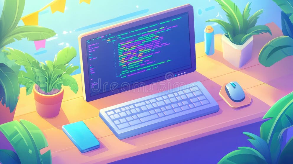 Explore the World of Coding with Vibrant Isometric Illustrations ...
