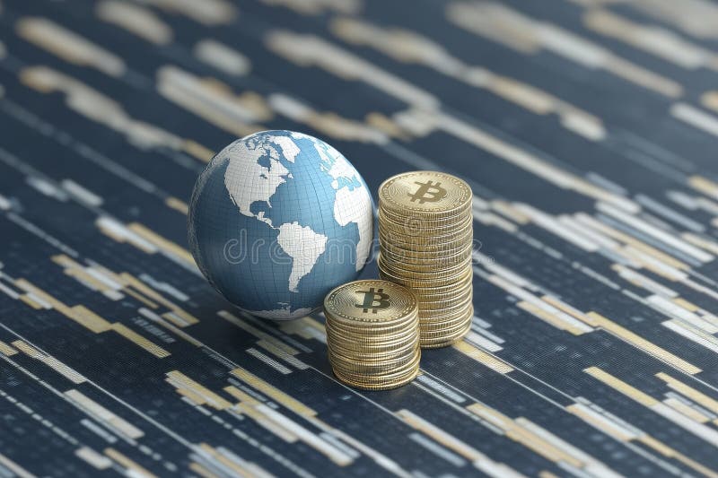 Explore the World of Cryptocurrency a Conceptual Image Showcasing ...