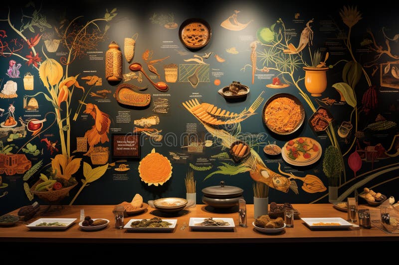 Explore the World through Delectable Culinary Diversity. Stock ...