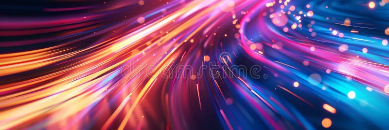 Explore the World of Dynamic Abstract Light Streaks with Vibrant Colors ...