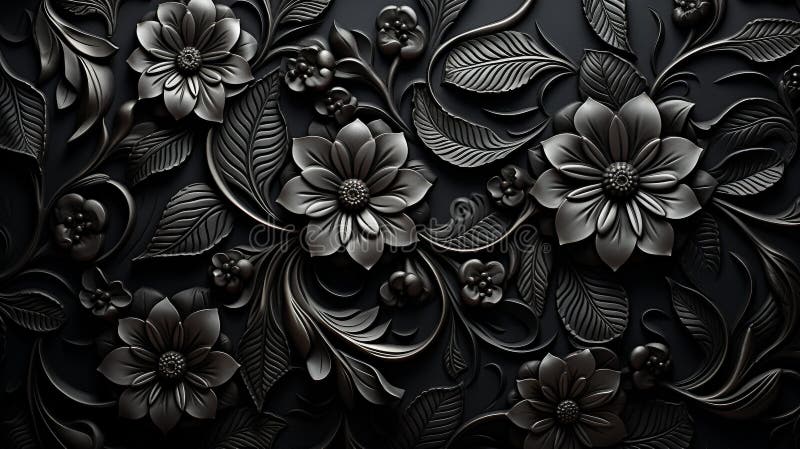 Embossed Art Techniques: Intricate Patterns on Canvas Stock ...