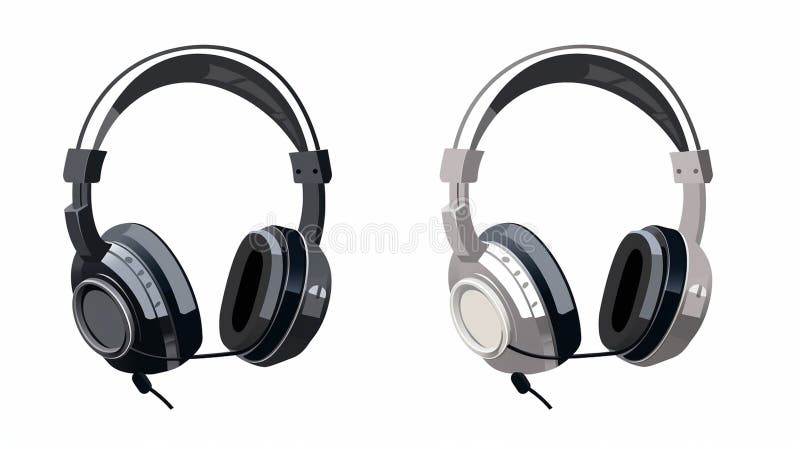 Audio Excellence Headset Vector Illustrations for Creative Projects ...