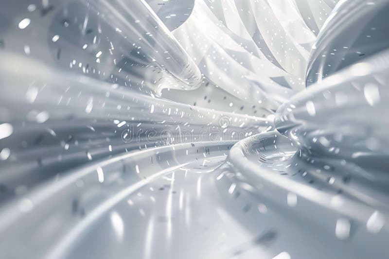 Explore the World of Innovation with a Light Gray Abstract Technology ...