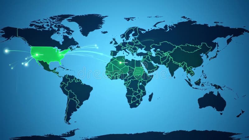 Explore the World Map with Highlighted Regions and Major Geographical ...