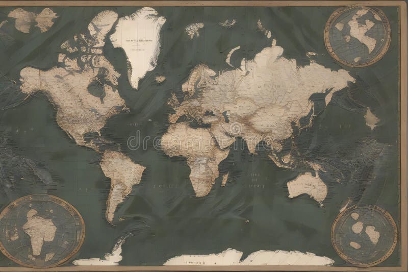 Explore the World Stunning World Map Art Stock Illustration ...