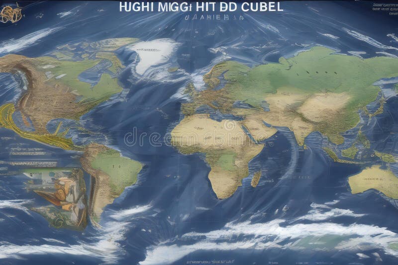 Explore the World Stunning World Map Art Stock Illustration ...