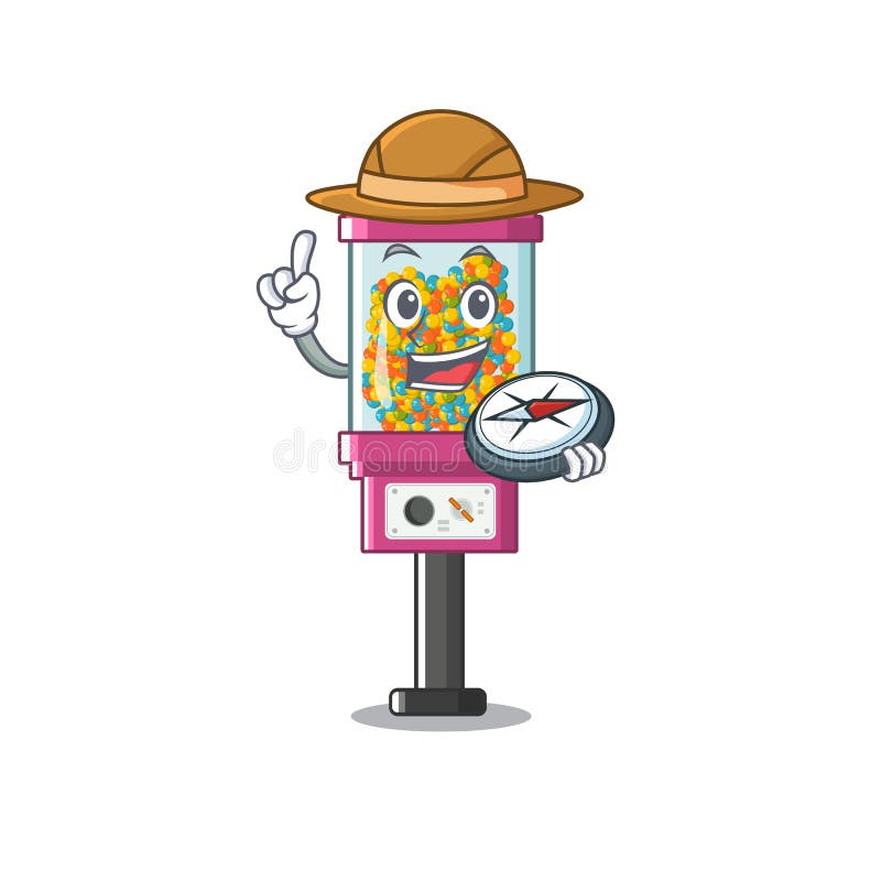 Explorer Candy Vending Machine with the Character Stock Vector ...