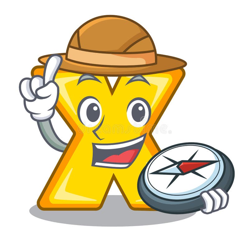Explorer Cartoon Multiply Sign for Calculate Math Stock Vector ...