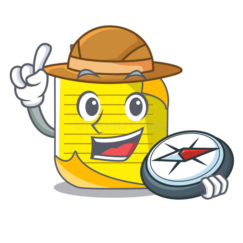 Explorer School Bus Mascot Cartoon Stock Vector - Illustration of ...