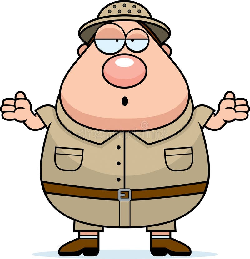 Explorer Confused stock vector. Illustration of safari - 41819281