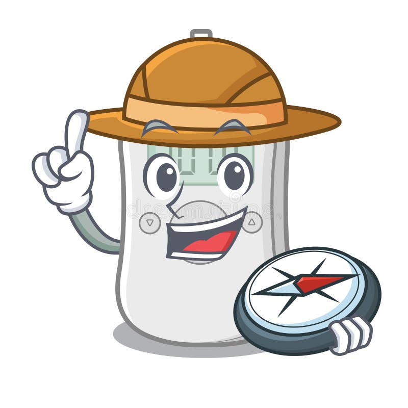 Explorer Diabetes Check Machine Cartoon Medicine Box Stock Vector ...