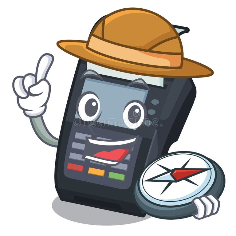 Explorer EDC Machine in the Cartoon Shape Stock Vector - Illustration ...