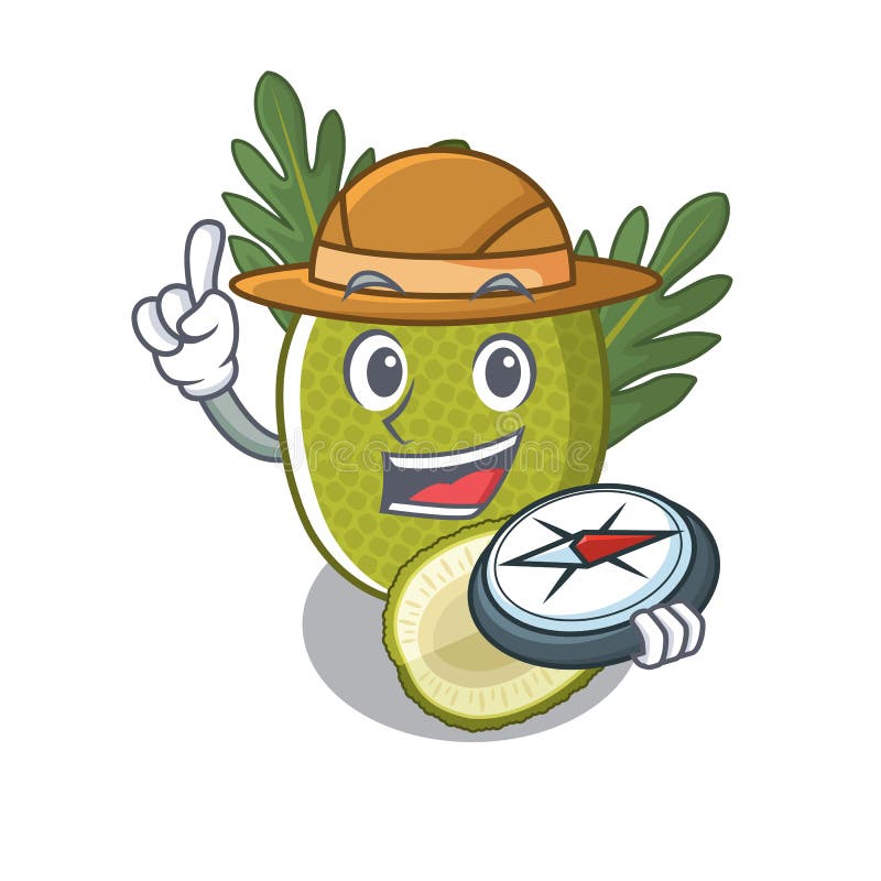 Explorer Fresh Breadfruit in a Cartoon Basket Stock Vector ...