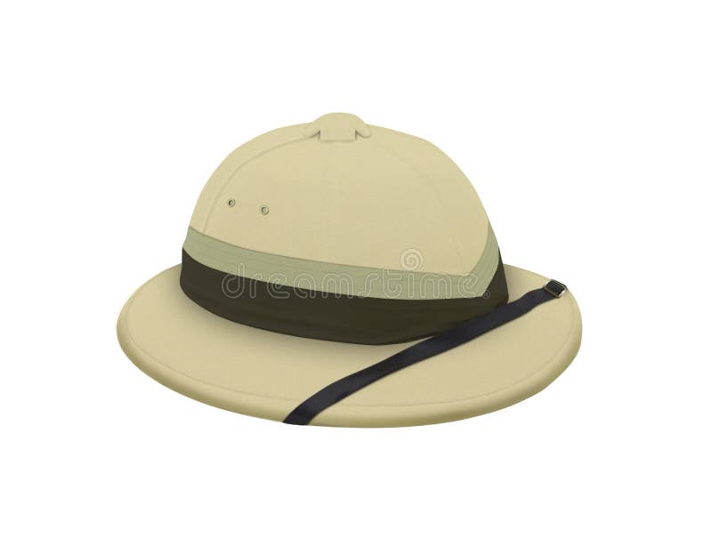 Explorer Hat for Tropical Destination. Stock Illustration ...