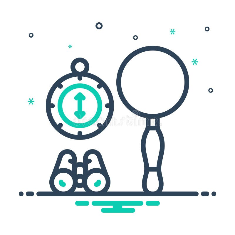 Mix Icon for Explorer, Investigator and Compass Stock Vector ...
