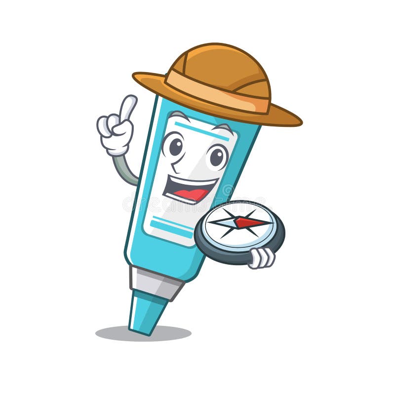 Explorer Ointment Placed in Character Medicine Box Stock Vector ...