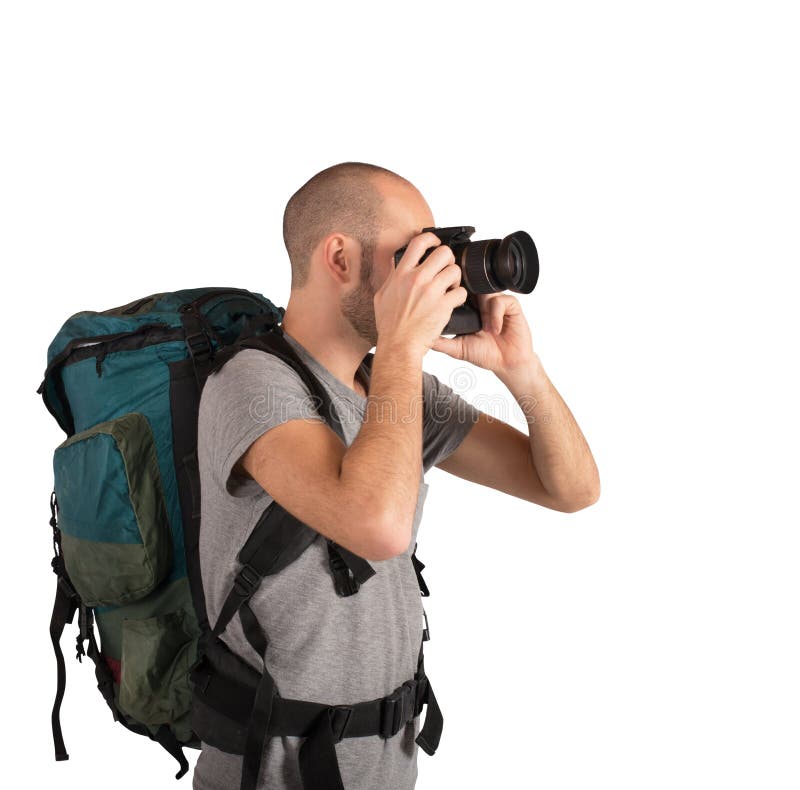 Explorer Photographing Landscapes Stock Image - Image of natural ...