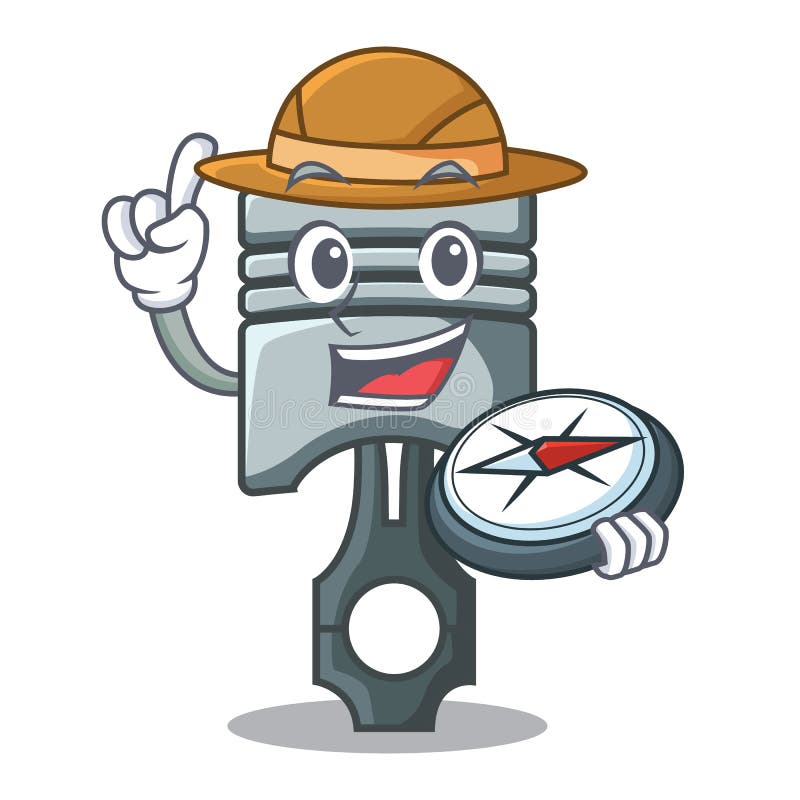 Explorer Piston Isolated in the Cartoon Shape Stock Vector ...
