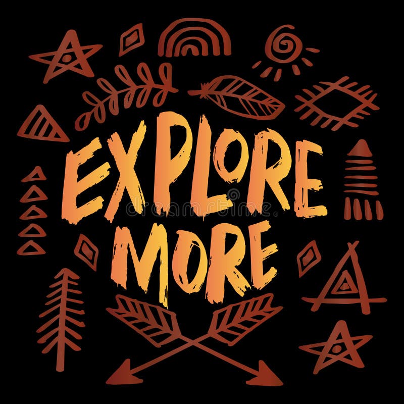 Explorer plus de lettres. illustration stock. Illustration du lifestyle ...