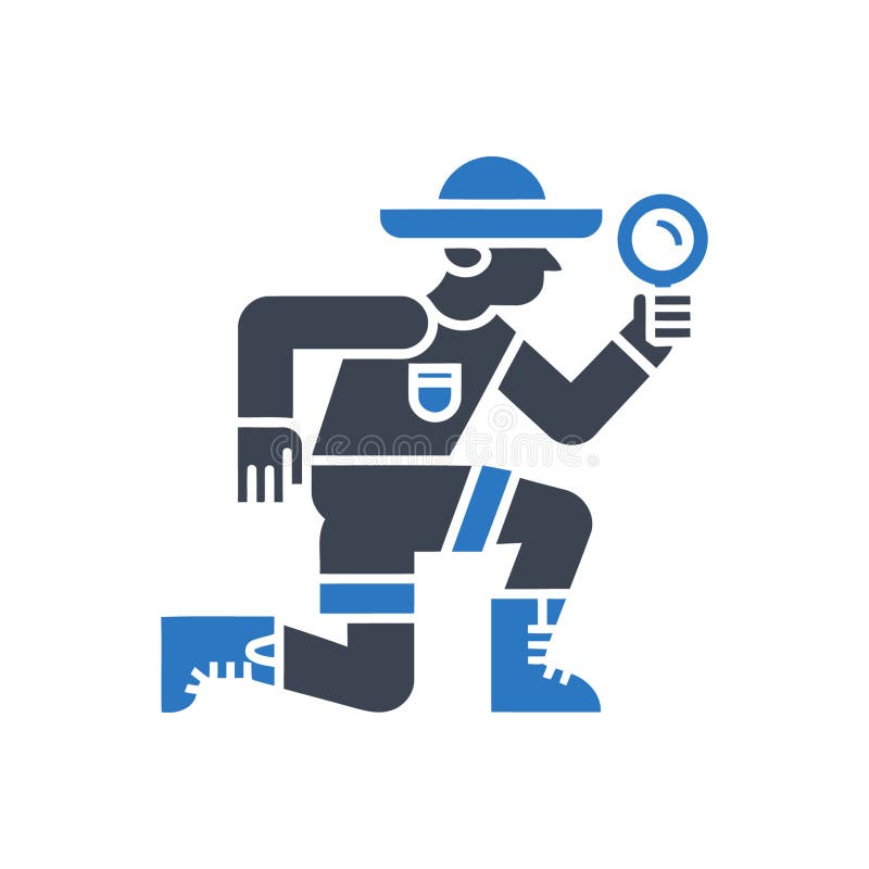 Explorer Searching Icon stock vector. Illustration of icon - 376289990