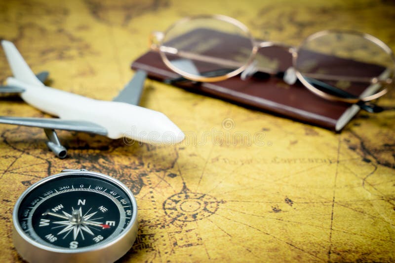 Vintage Explorer S Study Room with Antique Map. Resplendent. Stock ...