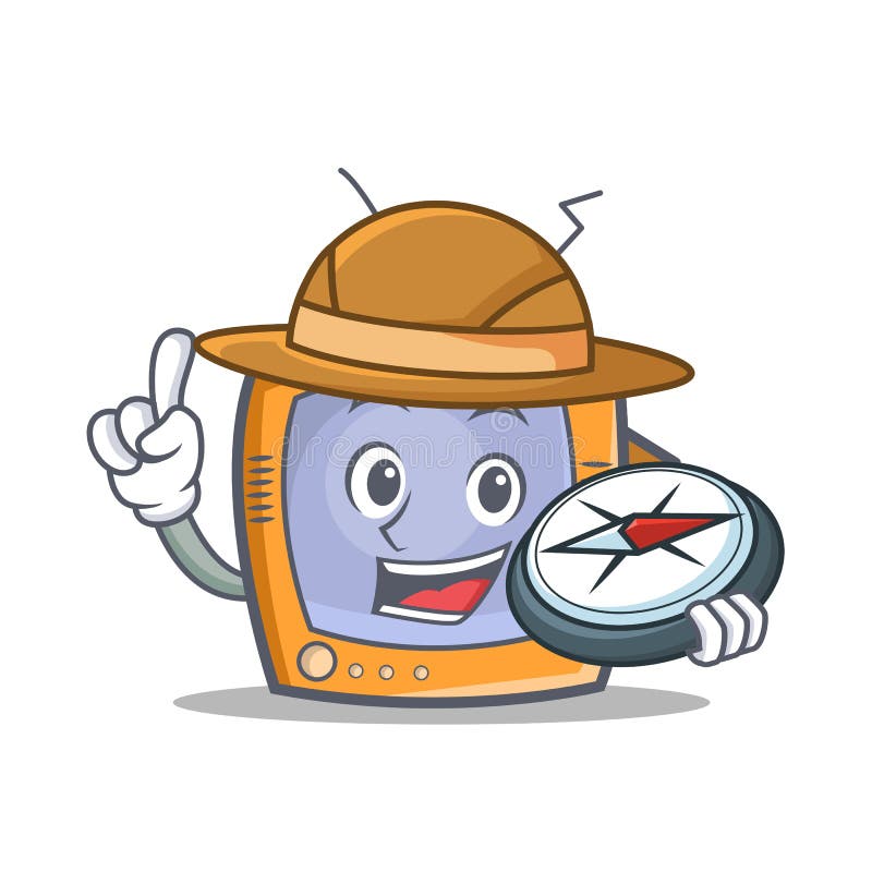 Explorer TV Character Cartoon Object Stock Vector - Illustration of ...