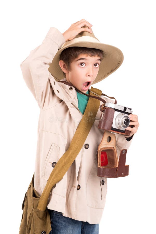 Explorer stock image. Image of binoculars, children, driver - 47800597