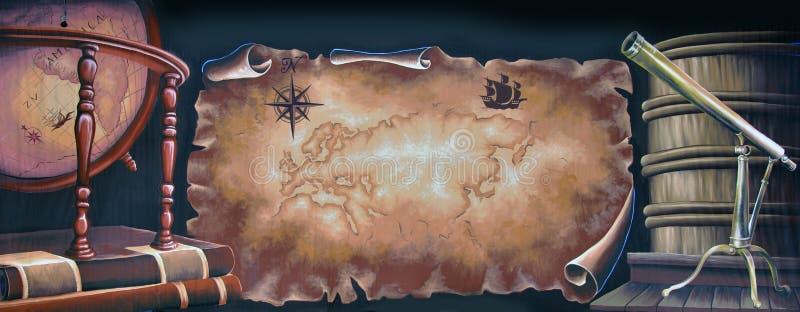 Explorers background stock illustration. Illustration of nostalgia ...