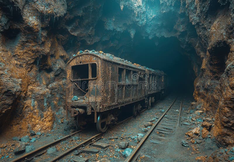 Exploring an Abandoned Underground Mining Tunnel Lined with Gems and ...