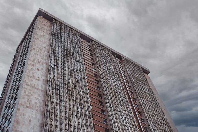 Exploring Abstract Architectural Design Featuring Dramatic Clouds and ...