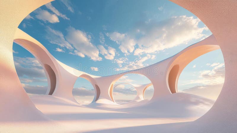 Exploring Abstract Architecture, a Surreal Structure Under a Calm Sky ...