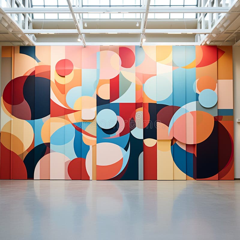 Exploring an Abstract Art Installation Featuring Bold Geometric Forms ...