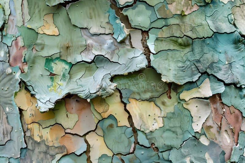 Exploring the Abstract Beauty of Cracked Paint, a Detailed Look at Texture, Color, and Pattern ...