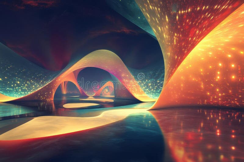 Exploring Abstract Caves of Light and Color, Digital Art S Mesmerizing ...