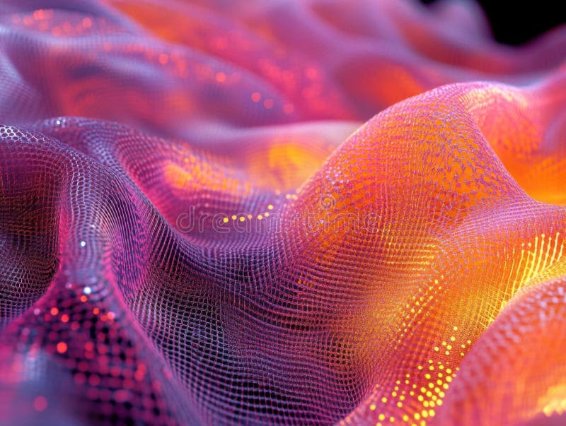 Exploring Abstract Colorful Mesh, a Vibrant Digital Wave Stock ...
