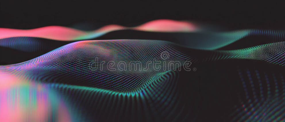 Exploring Abstract Data Streams and Sound Nodes with Dynamic Flow Patterns Stock Illustration ...