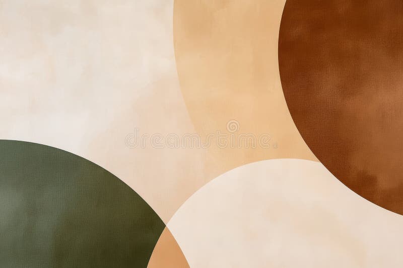 Exploring Abstract Geometric Shapes Rendered in Earthy Tones and Color ...