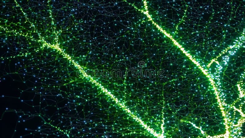 Exploring Abstract Green Neural Network Connections in a Digital and ...