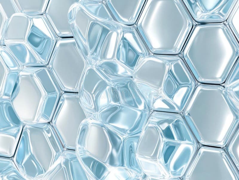 Exploring Abstract Hexagon Glass Structures, a Visual Journey Stock ...