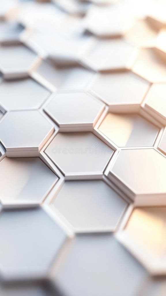 Exploring Abstract Hexagon Patterns, a Study in Geometric Design Stock ...