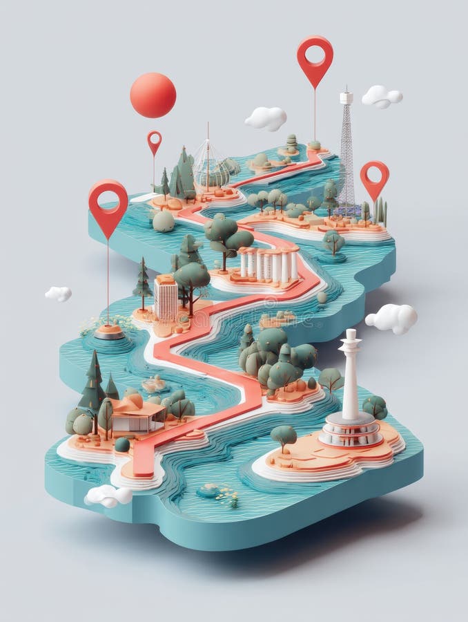 Exploring an Abstract Map with 3D Path Markers and Distinctive ...