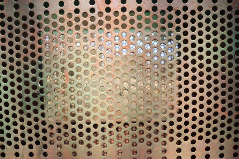 Exploring an Abstract Metal Perforated Pattern that Features a Colorful ...