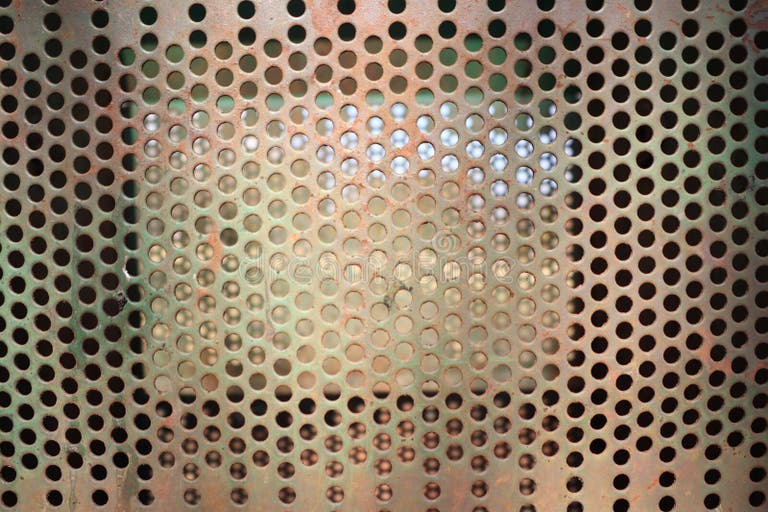 Exploring an Abstract Metal Perforated Pattern that Features a Colorful ...