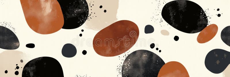 Exploring Abstract Shapes and Patterns in Earthy Tones with Unique ...