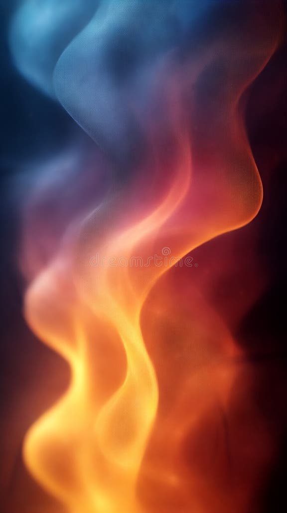 Exploring Abstract Waves of Fire and Smoke in Beautiful Gradient Colors ...
