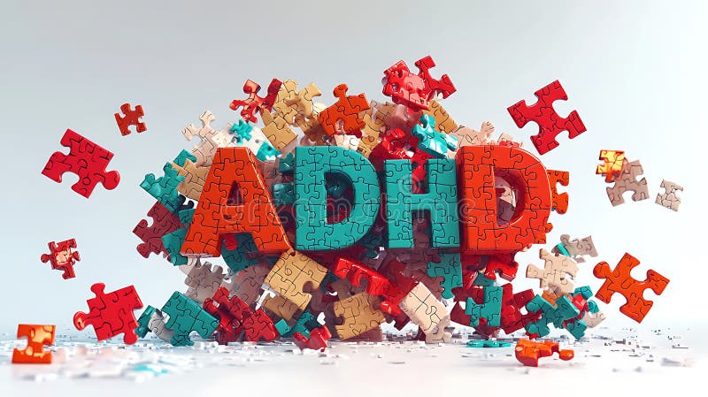 Exploring ADHD in Children through Colorful Puzzle Illustrations ...
