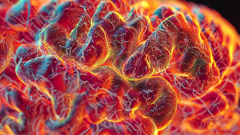 Exploring ADHD Pathways in Brains a Colorful Illustration of Neural ...