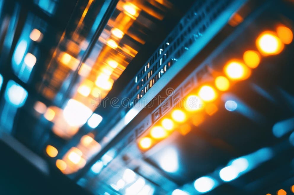 Exploring Advanced Cybersecurity Protocols Using AI Technology in Data Centers Stock Photo ...